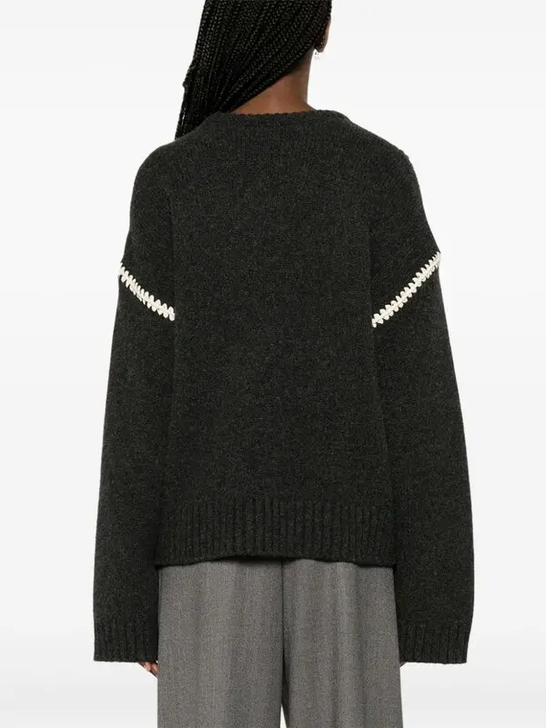 TOTEME Embroidered Wool Jumper
