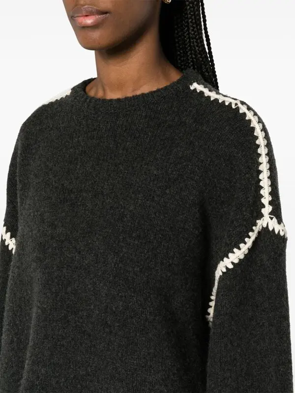 TOTEME Embroidered Wool Jumper