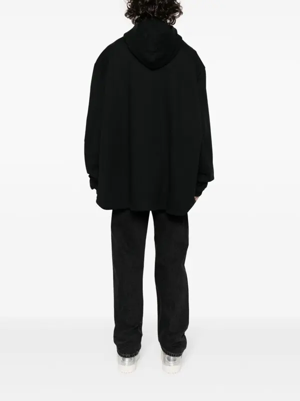 Random Identities Plunge-v Cotton Hoodie
