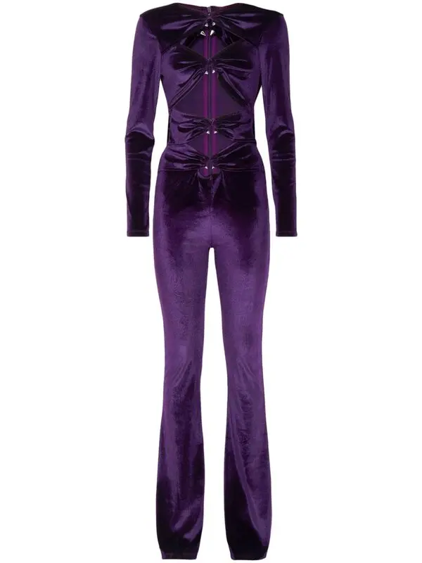 Philipp Plein Cut Out-detail Long-sleeve Jumpsuit