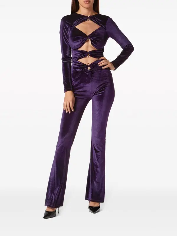 Philipp Plein Cut Out-detail Long-sleeve Jumpsuit