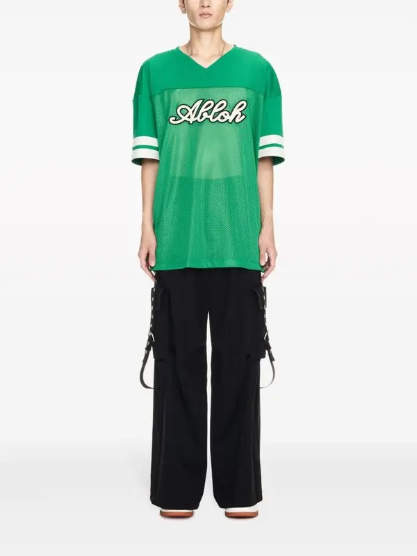 Off-White Football-print Mesh T-shirt