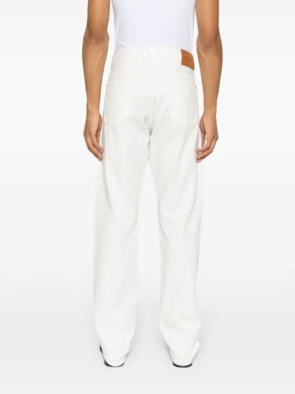 Versace Medusa Head-motif Straight-leg Jeans - White