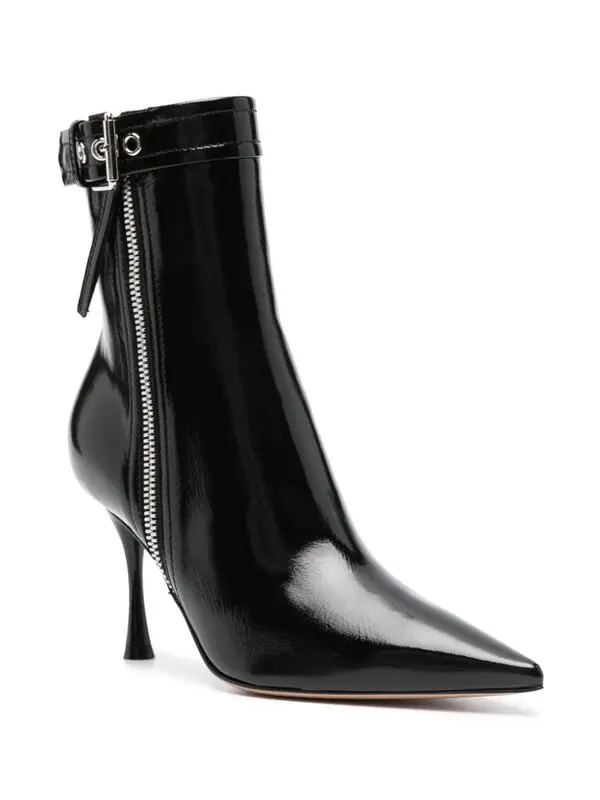 GIANVITO ROSSI 95mm Leather Ankle Boots