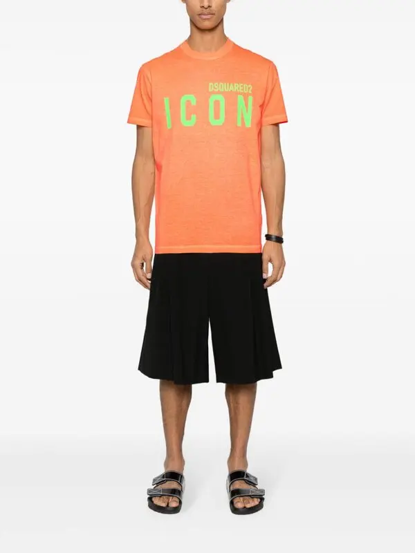 Dsquared2 Be Icon Cotton T-shirt - Orange