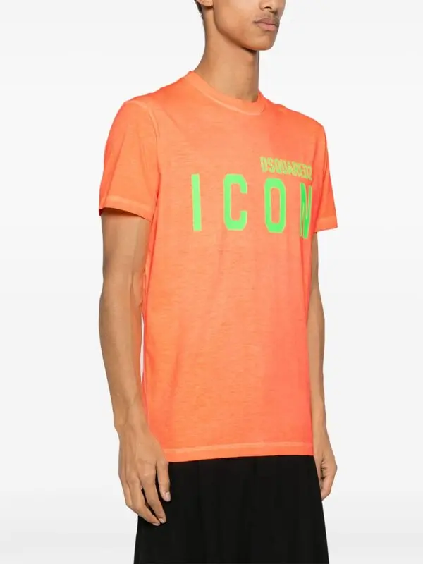 Dsquared2 Be Icon Cotton T-shirt - Orange