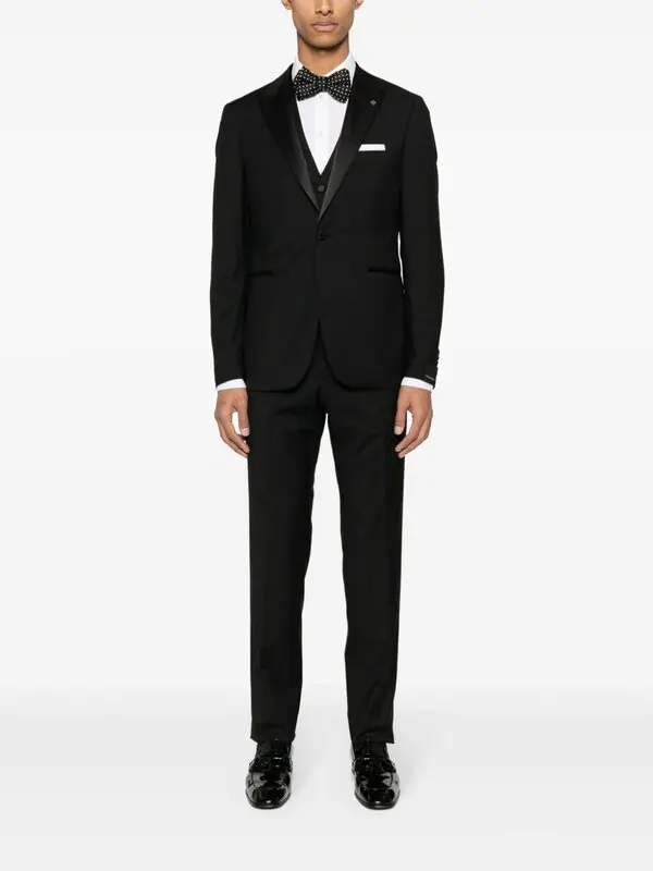 Tagliatore Single-breasted Virgin-wool Suit - Black