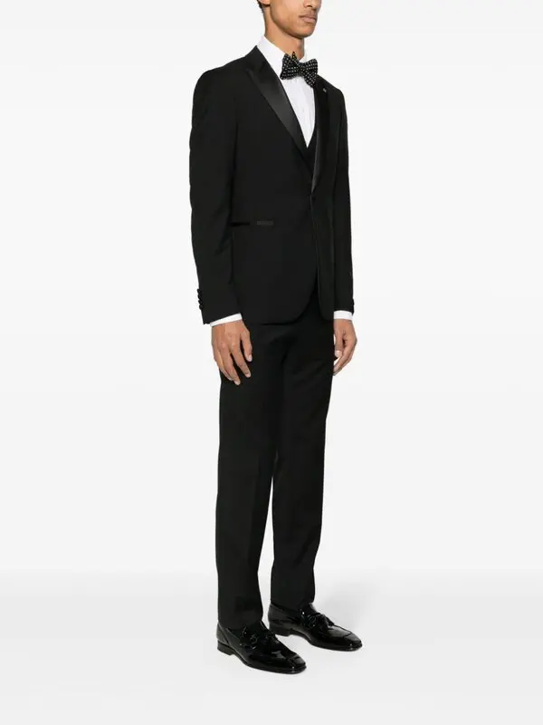 Tagliatore Single-breasted Virgin-wool Suit - Black