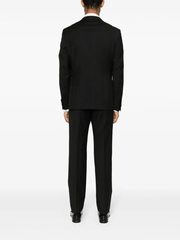 Tagliatore Single-breasted Virgin-wool Suit - Black