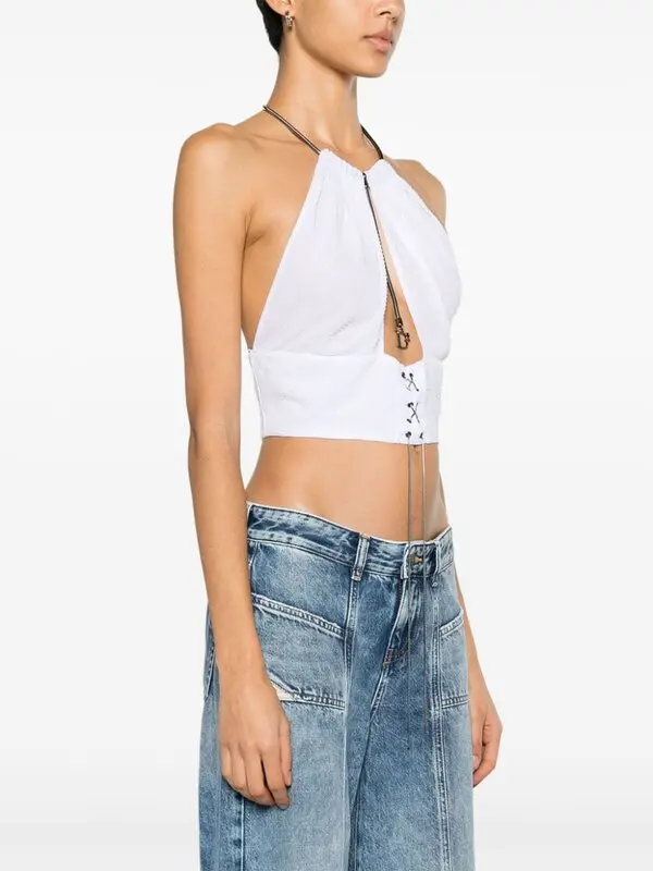 Dsquared2 Rhinestone-embellished Crop Top
