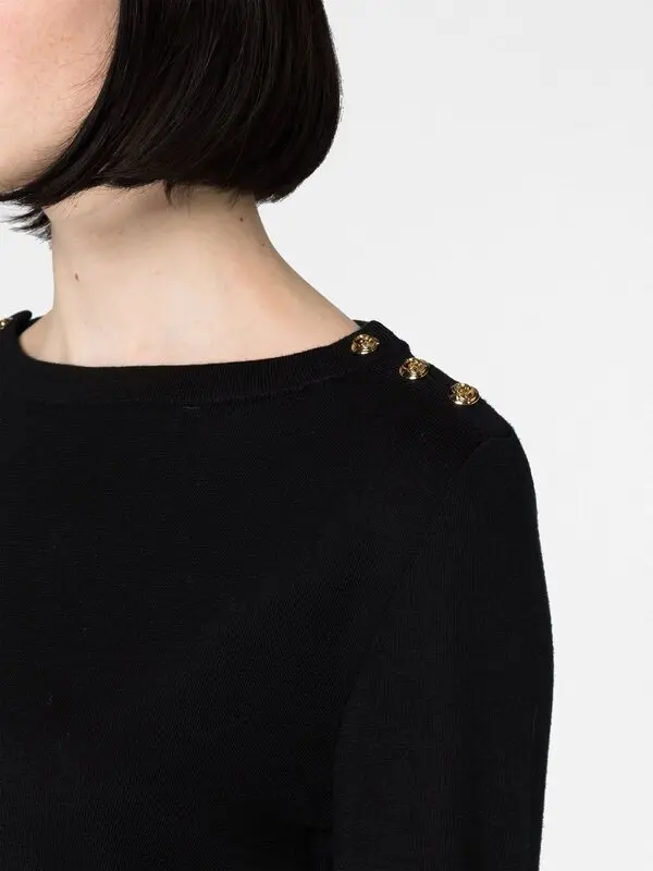 Gucci Knitted Jumper With Buttoned Shoulder