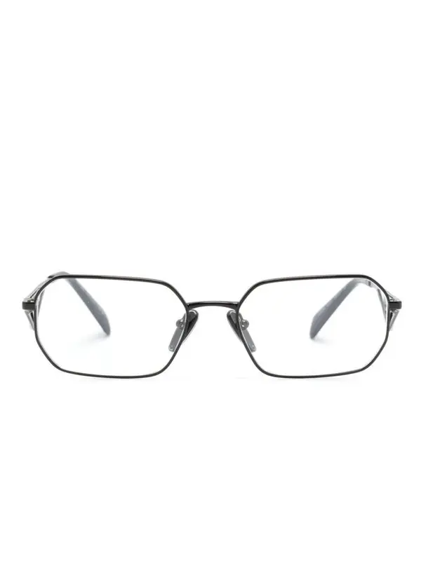 Prada Geometric-frame Glasses - Black