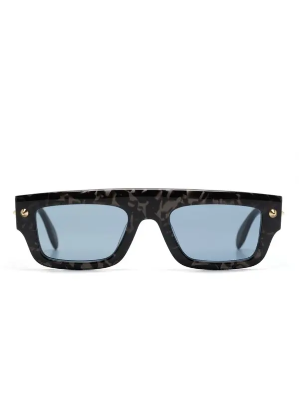 Alexander McQueen Spike Studded Sunglasses - Black