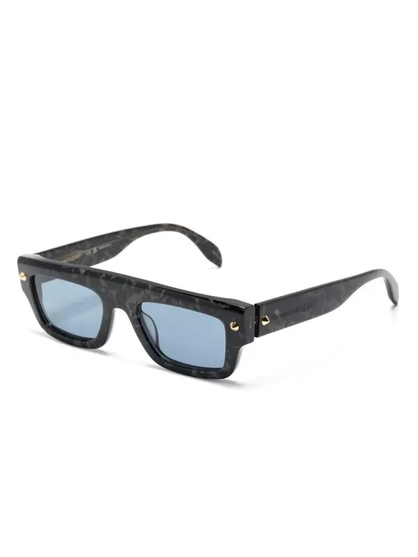 Alexander McQueen Spike Studded Sunglasses - Black