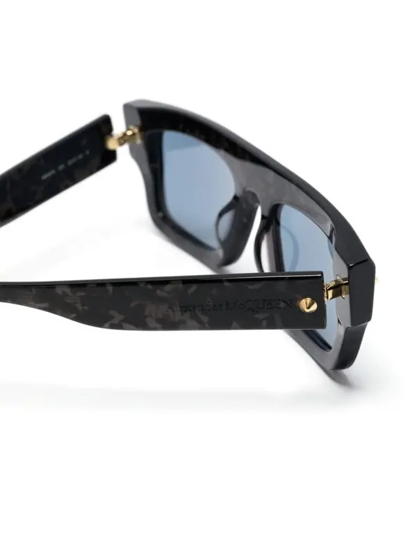 Alexander McQueen Spike Studded Sunglasses - Black