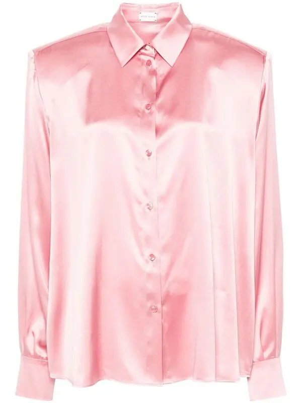 Magda Butrym Long-sleeve Silk Shirt