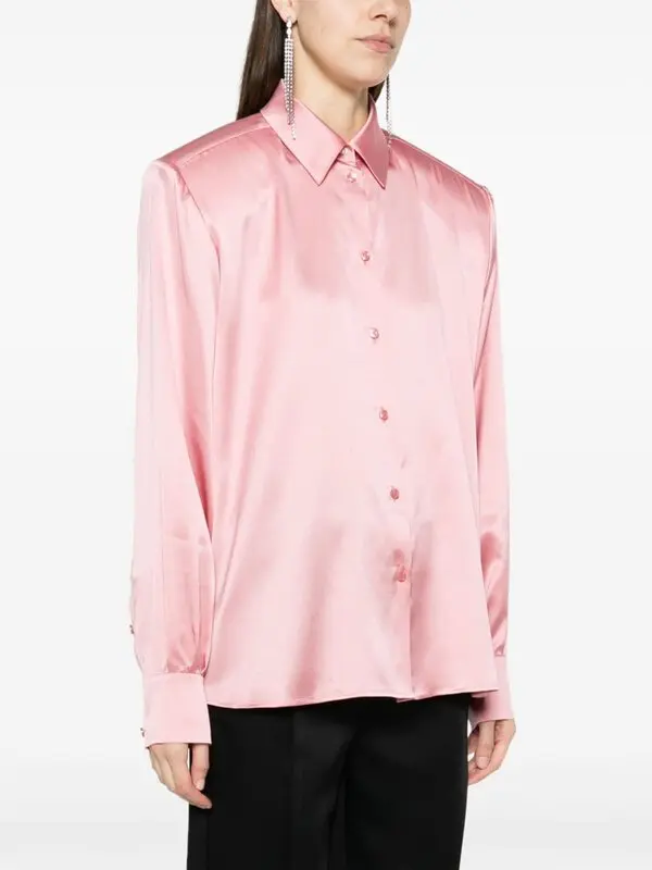 Magda Butrym Long-sleeve Silk Shirt