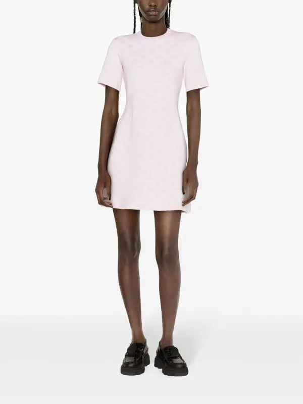 Maje Short-sleeved Jacquard-knit Minidress