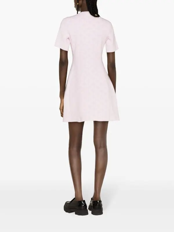 Maje Short-sleeved Jacquard-knit Minidress