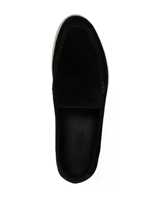 SCAROSSO Ludovica Suede Loafers - Black