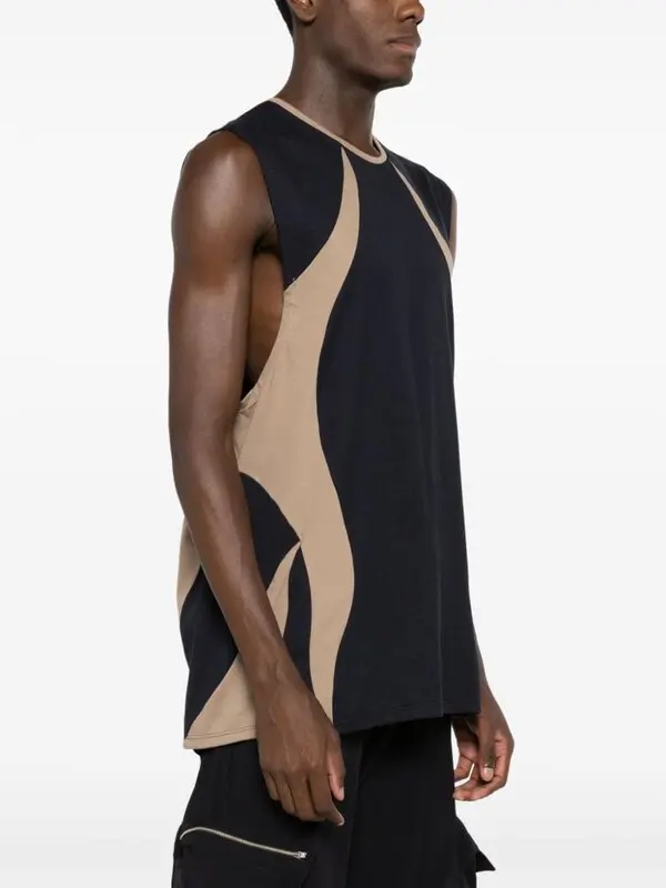 AMIR SLAMA Panelled Round-neck Tank Top