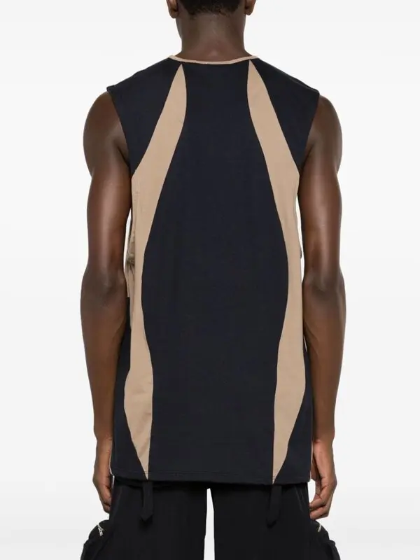 AMIR SLAMA Panelled Round-neck Tank Top