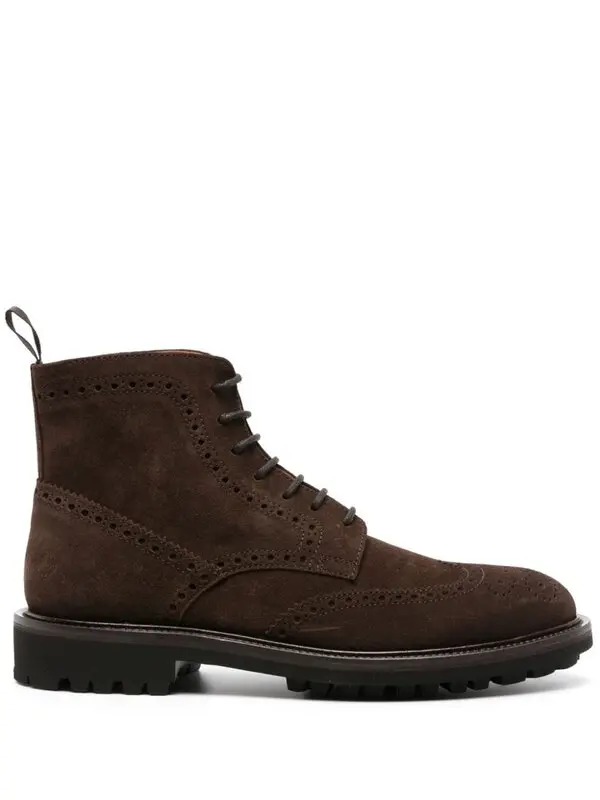 SCAROSSO Thomas Lace-up Boots - Brown