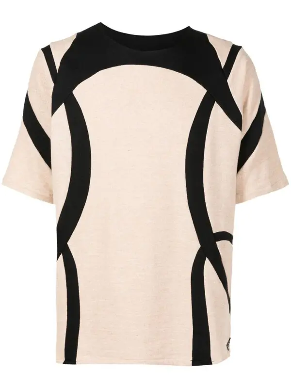 AMIR SLAMA Panelled Cotton T-shirt