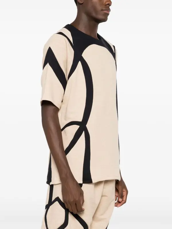 AMIR SLAMA Panelled Cotton T-shirt