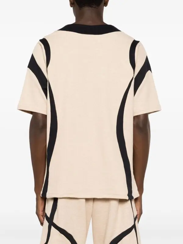 AMIR SLAMA Panelled Cotton T-shirt