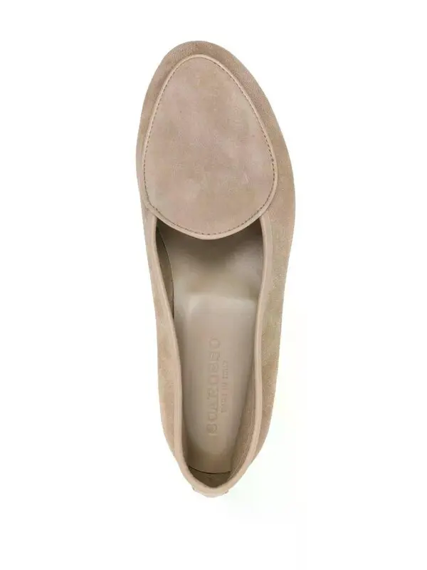 SCAROSSO Nils Suede Loafers - Neutrals