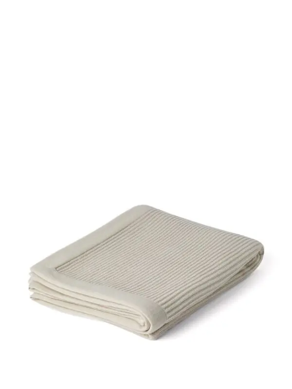 Brunello Cucinelli Rib-knit Cashmere Blanket