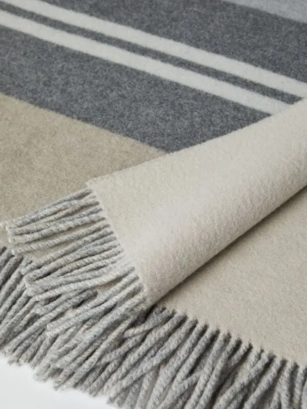 Brunello Cucinelli Colour-block Cashmere Blanket