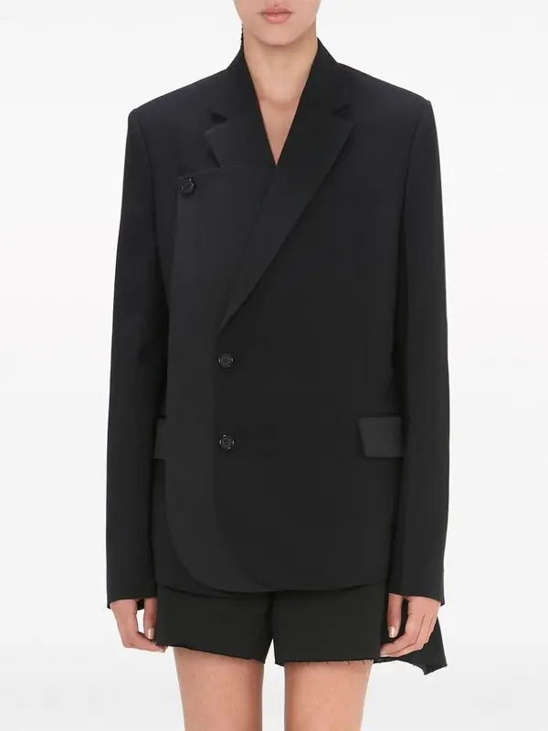 JW Anderson Panelled Double-breasted Blazer - Black