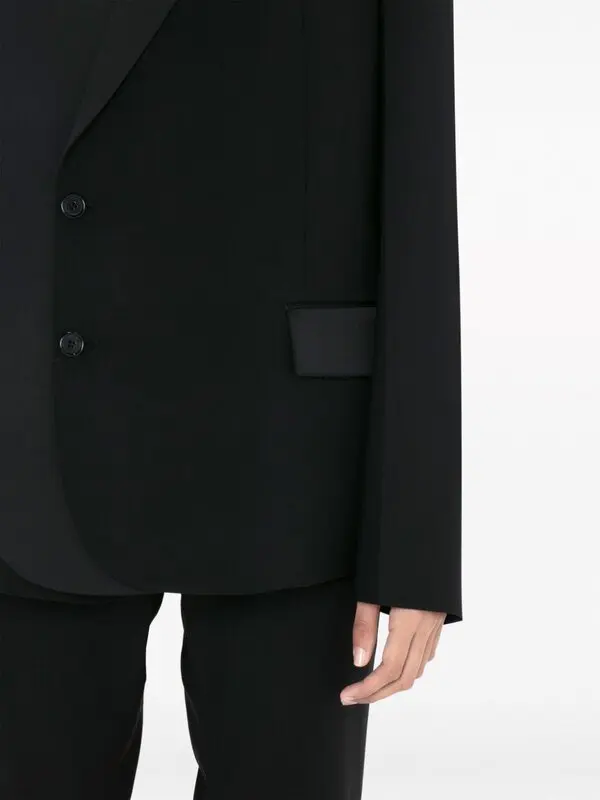 JW Anderson Panelled Double-breasted Blazer - Black