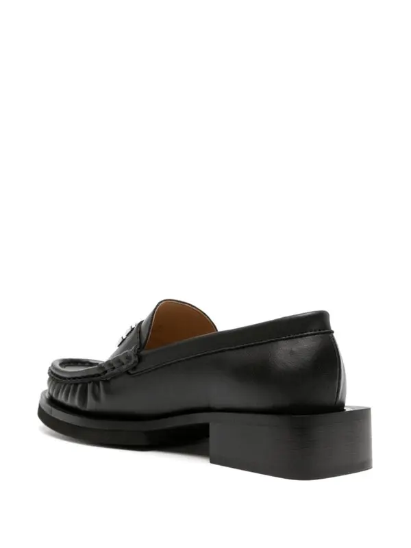 GANNI Butterfly-plaque Loafers