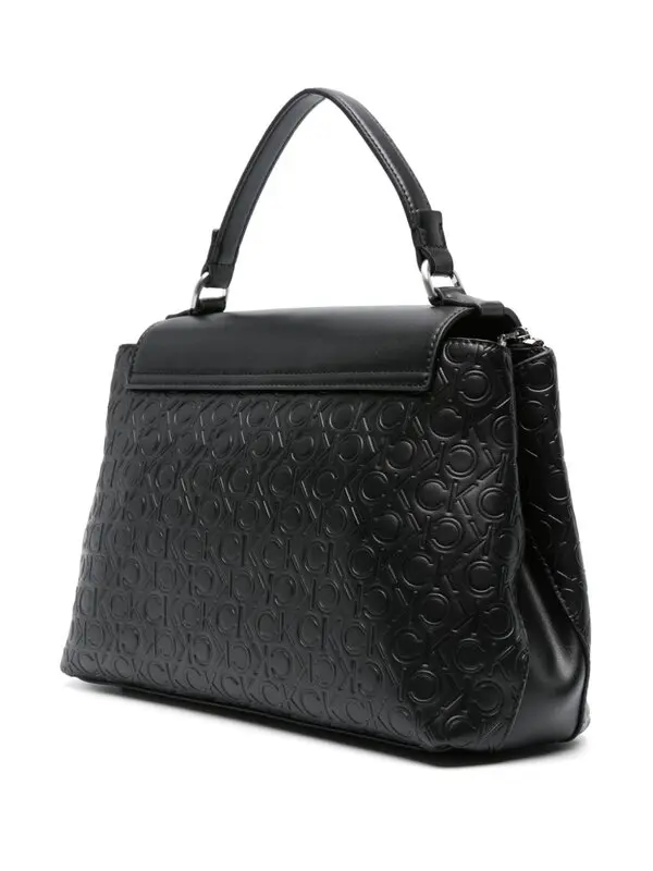 Calvin Klein Monogram Bag With Logo Plaque