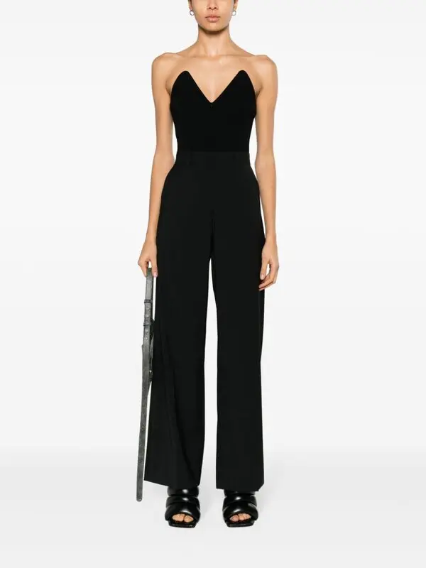 Coperni Ribbed-knit Bustier Top