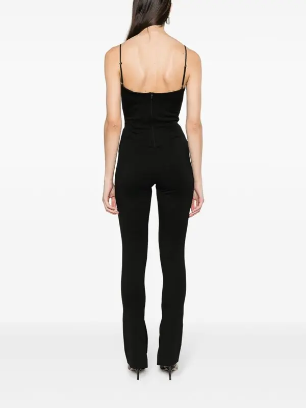 NISSA Boned-bodice Slim-cut Jumpsuit