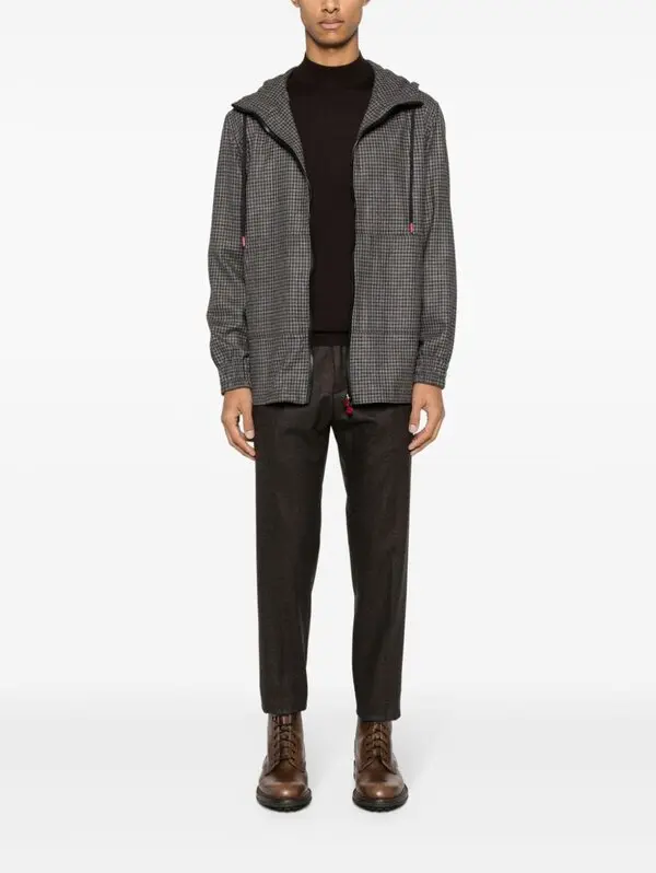 Kiton High-neck Jumper - Brown