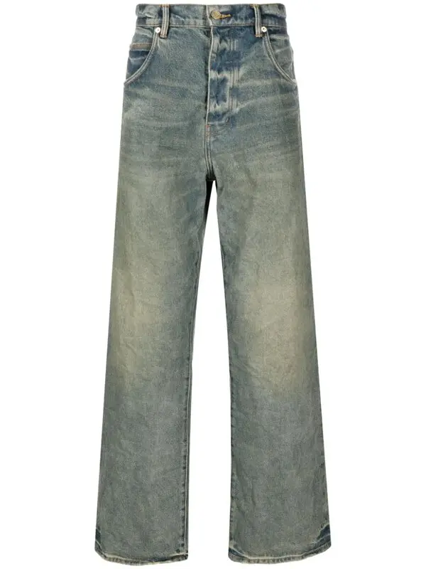 PURPLE BRAND P018 Drop-crotch Wide-leg Jeans