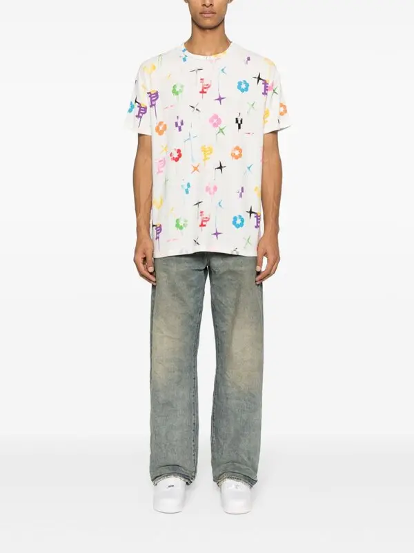 PURPLE BRAND P018 Drop-crotch Wide-leg Jeans