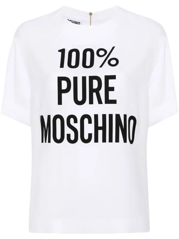 Moschino Slogan-print T-shirt - White