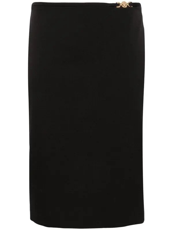 Versace Medusa Stretch-wool Skirt