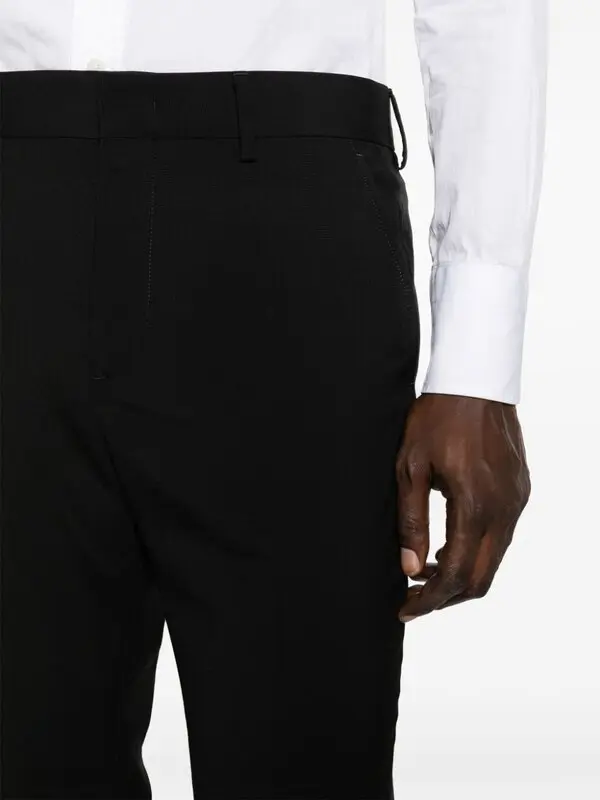 Valentino Garavani Virgin Wool Tailored Trousers - Black