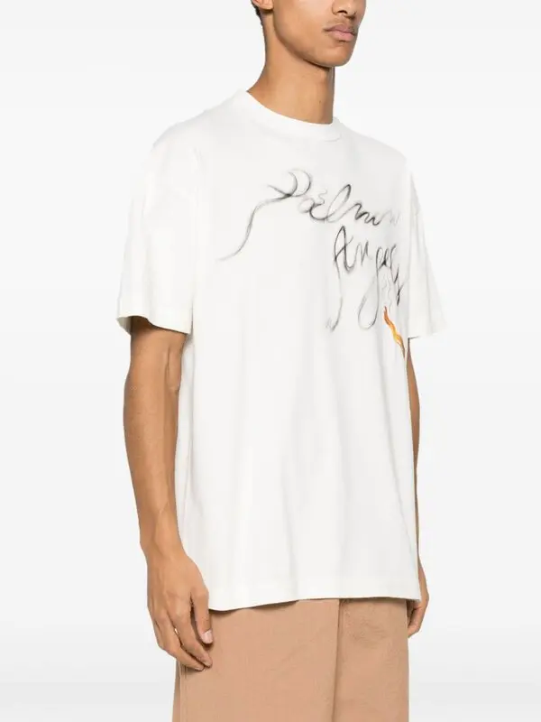 Palm Angels Foggy Logo-print T-shirt