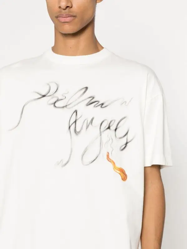 Palm Angels Foggy Logo-print T-shirt