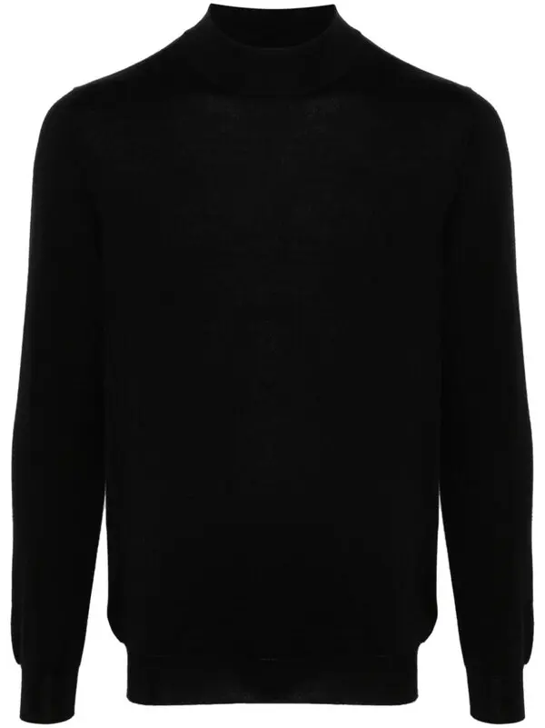 Kiton High-neck Jumper - Black