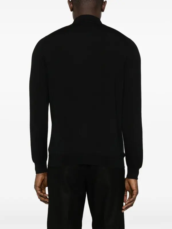 Kiton High-neck Jumper - Black