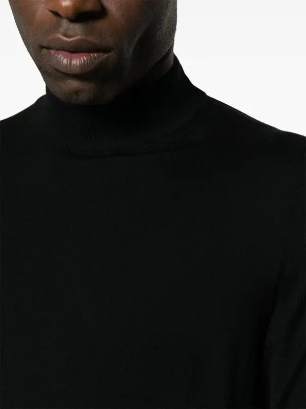 Kiton High-neck Jumper - Black